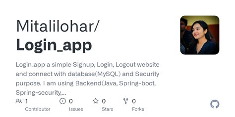 GitHub Mitalilohar Login App Login App A Simple Signup Login Logout Website And Connect