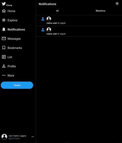Github Marioquirosluna Twitterclone Frontend React It Consists Of A