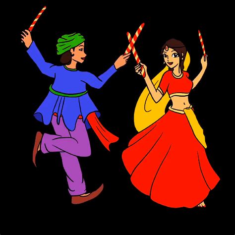 Dandiya Vector Png