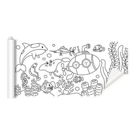 Rollo De Dibujo Para Rollo De Papel Para Colorear Para Rollo De
