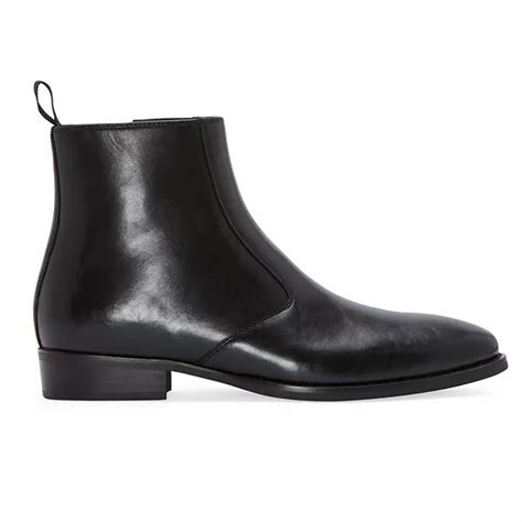 J Ferrar Mens Valmar Flat Heel Dress Boots Color Black Jcpenney