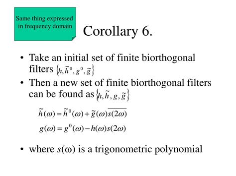 Ppt The Lifting Scheme A Custom Design Construction Of Biorthogonal Wavelets Powerpoint