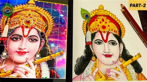 How To Draw Lord Krishna PART Step By Step Drawing Tutorial Lordkrishna Sheethalarts
