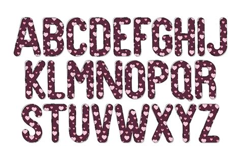 Premium Vector Versatile Collection Of Romantic Alphabet Letters For