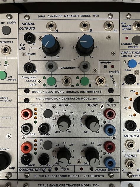 Buchla 292h Dynamics Manager And 281H Dual Function Generator Reverb