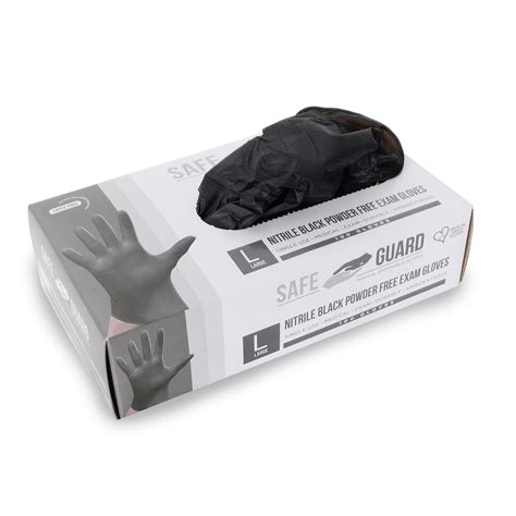 Safeguard Nitrile Disposable Gloves Powder Free Latex Free Box Of