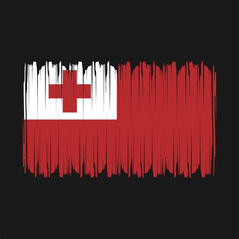 Tonga Flag Vector 20834466 Vector Art At Vecteezy