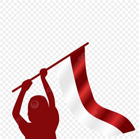 Bendera Merah Putih Berkibar Png Bendera Indonesia Vector Png The