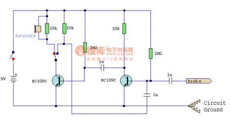 Signal Tracing Device Signal Processing Circuit Diagram