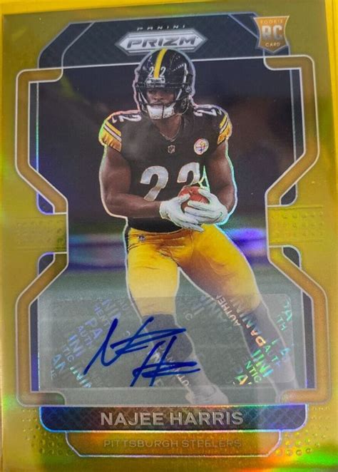 Najee Harris 2021 Prizm 343 Rookie Autographs Gold 10 Psa 10 Price