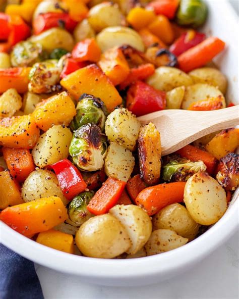 Oven Roasted Vegetables Recipe Yummyhere