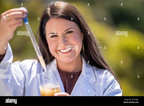 Soil Test Female Agricultural Scientist Conducting A Soil Test In A Scientific Lab In Soil