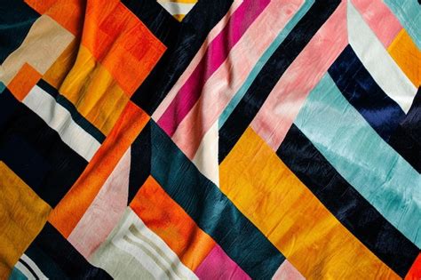 Geometric Patterns With Bold Colors And Sharp Lines Offering A Modern