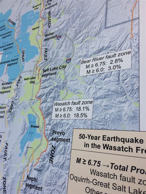 Damaging Earthquake Probability In Utah Is Roughly Percent Over The