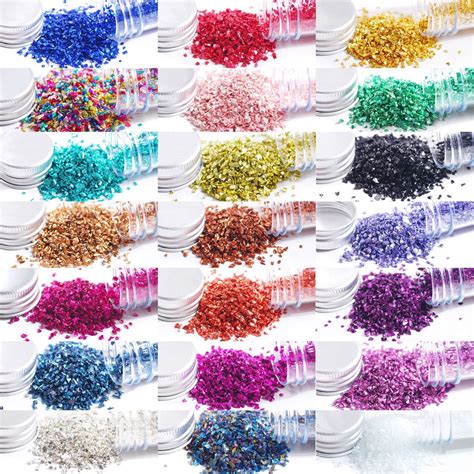 21colors Crushed Stone Glass Mix Crystal Filler Diy Epoxy Etsy