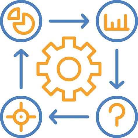 Workflow Blue And Orange Line Icon 10585503 Vector Art At Vecteezy