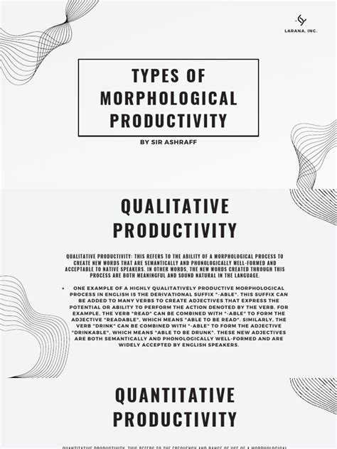 Types Of Morphological Productivity Pdf Morphology Linguistics Word
