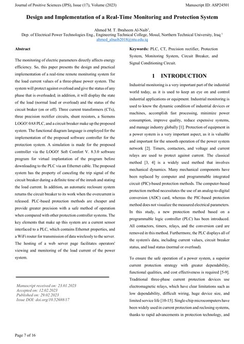 Pdf Design And Implementation Of A Real Time Monitoring And Protection System