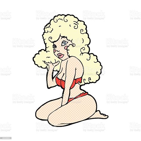 Bande Dessinée Dessin Animé Pin Up Girl Vecteurs Libres De Droits Et