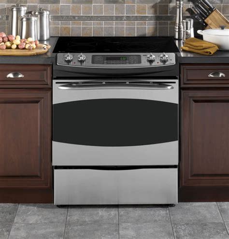 Ge Profile Ps905spss 30 Inch Slide In Electric Range With 4 4 Cu Ft Truetemp Oven 4 Ribbon