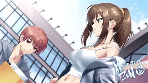 Otonashi Yuzuru And Hisako Angel Beats Drawn By Zen Kamuro Danbooru
