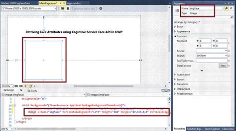 retrieving face attributes using cognitive service face api in uwp with