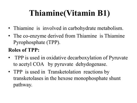 Vitamins And Coenzymes Biochemistrypptx