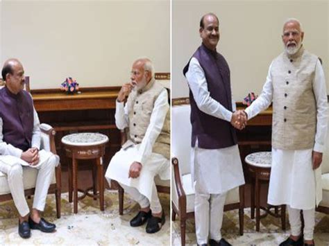 Nda Nominee For Lok Sabha Speaker Post Om Birla Meets Pm Modi