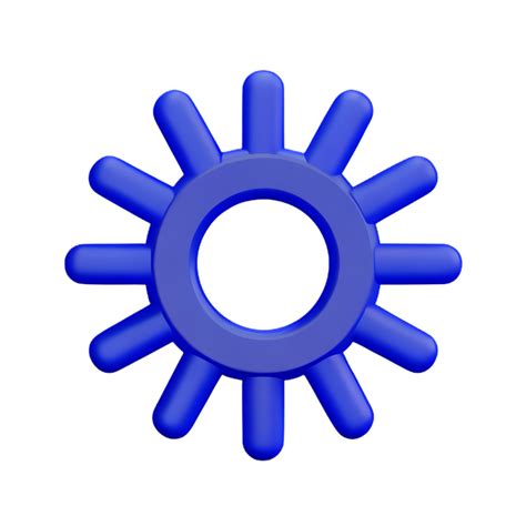 Gear 3d Rendering Icon Illustration Comma Separated No Special