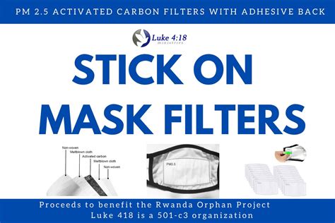 Stick On Mask Filters Pm 25 Activated Carbon Anti Haze Five Layer