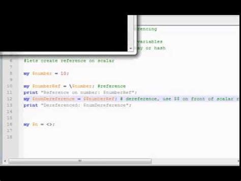 Perl Beginner Tutorial Reference Dereference Part YouTube