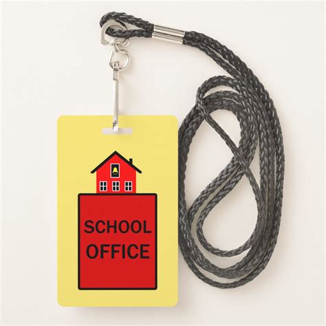 School Office Hall Pass Badge Zazzle