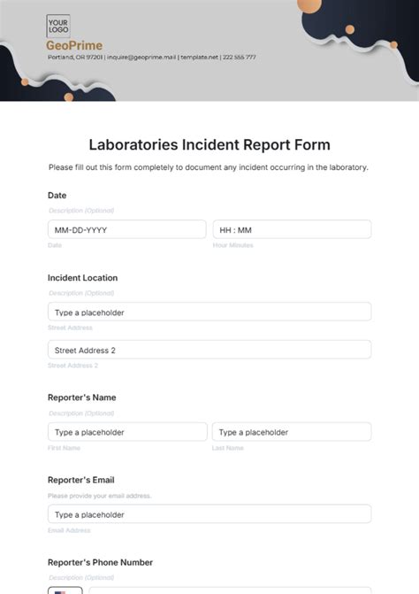 Free Incident Report Form Templates To Edit Online