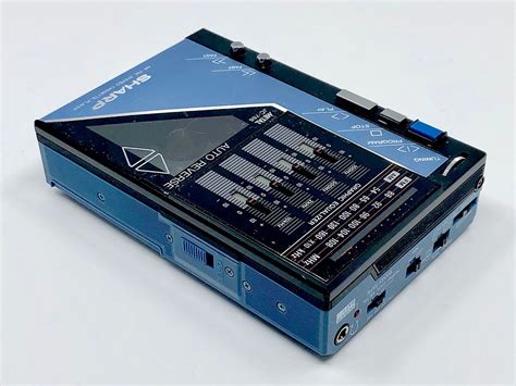Sharp Jc 786 Blue Portable Cassette Player