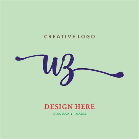 El logotipo de letras uz es simple fácil de entender y autoritario