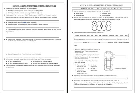 Ionic Bonding Structure And Properties GCSE Science Teaching Resources