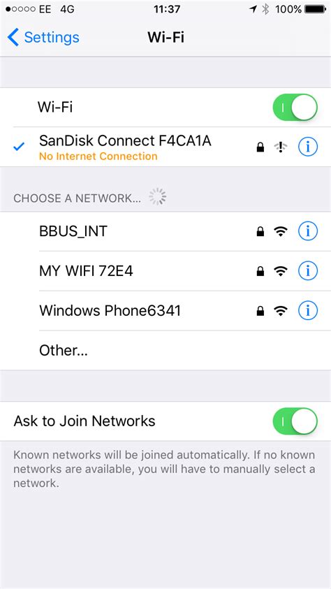 No Wifi Connection