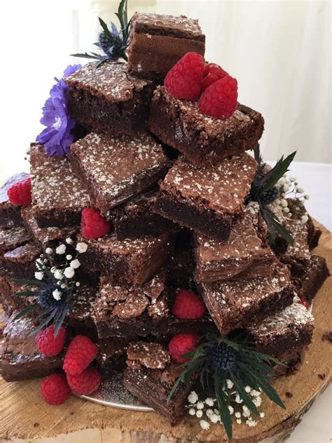Wedding Brownie Stack Brownie Wedding Cakes