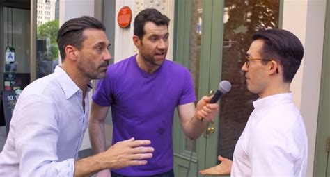 Video Jon Hamm And Billy Eichner Offer Threesomes To Random People On