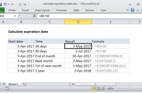 Excel EDATE Function Exceljet