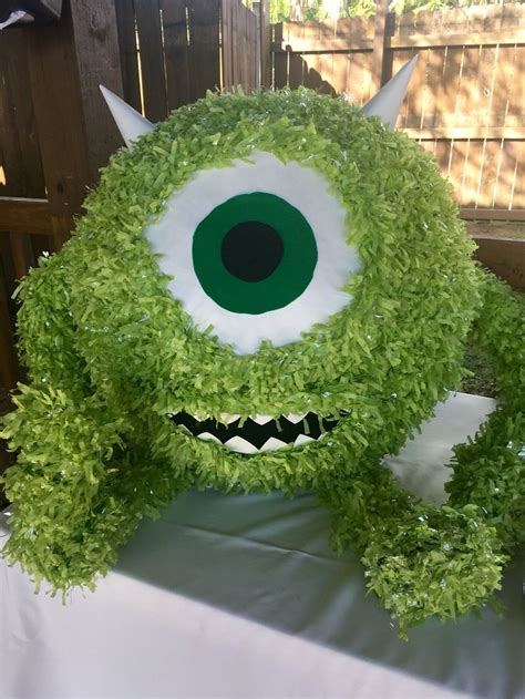 Mike Wazowski piñata Monster birthday parties Monster inc party