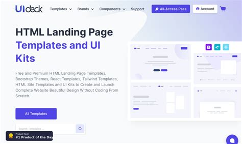 Uideck Free Html Landing Page Templates And Ui Kits Resource Fyi