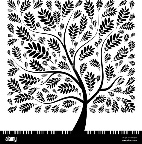 Art Rowan Tree Beautiful For Your Design Stock Vector Image And Art Alamy