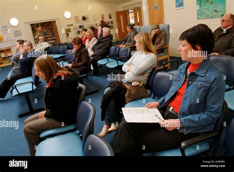 NHS Medical Centre Waiting Room Stock Photo Alamy