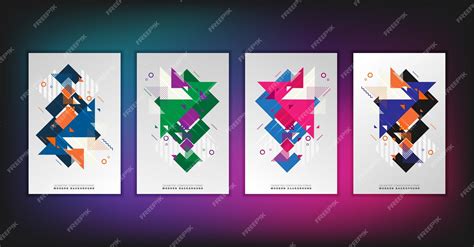Premium Vector Abstract Geometric Composition Forms Modern Background With Decorative