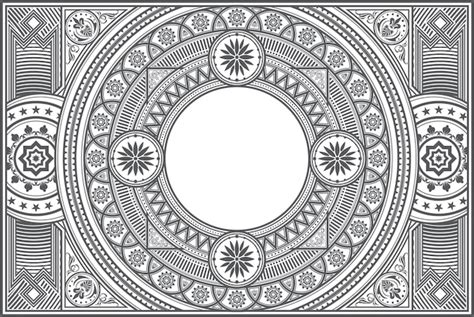 Premium Vector Rectangle Ornamental Frame