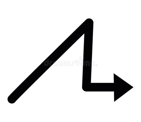 Elbow Arrow Angular Path Stock Illustration Illustration Of Isolated