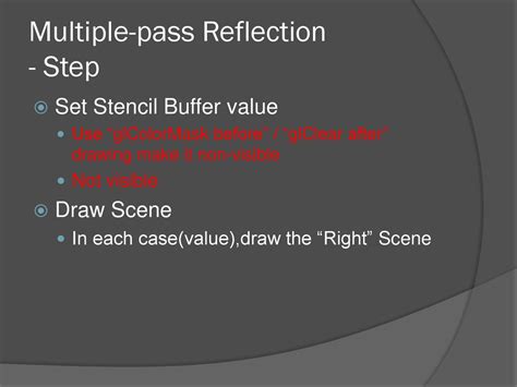 multiple pass reflection depth of field ppt download