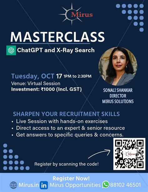 Enroll In The Masterclass To Expand Your Skillset Shipra Mahajan