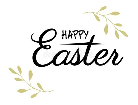 Vector Happy Easter Religious Holiday Background Easter Text Stock Vector Illustration Of